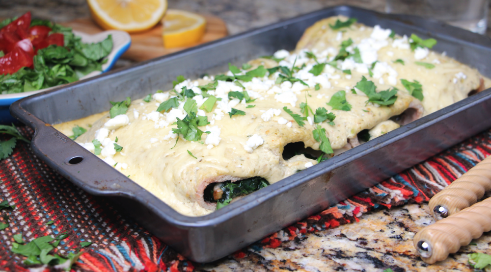 The Keto Diet: Inside-Out Chicken Suiza Enchiladas - Breaking Muscle