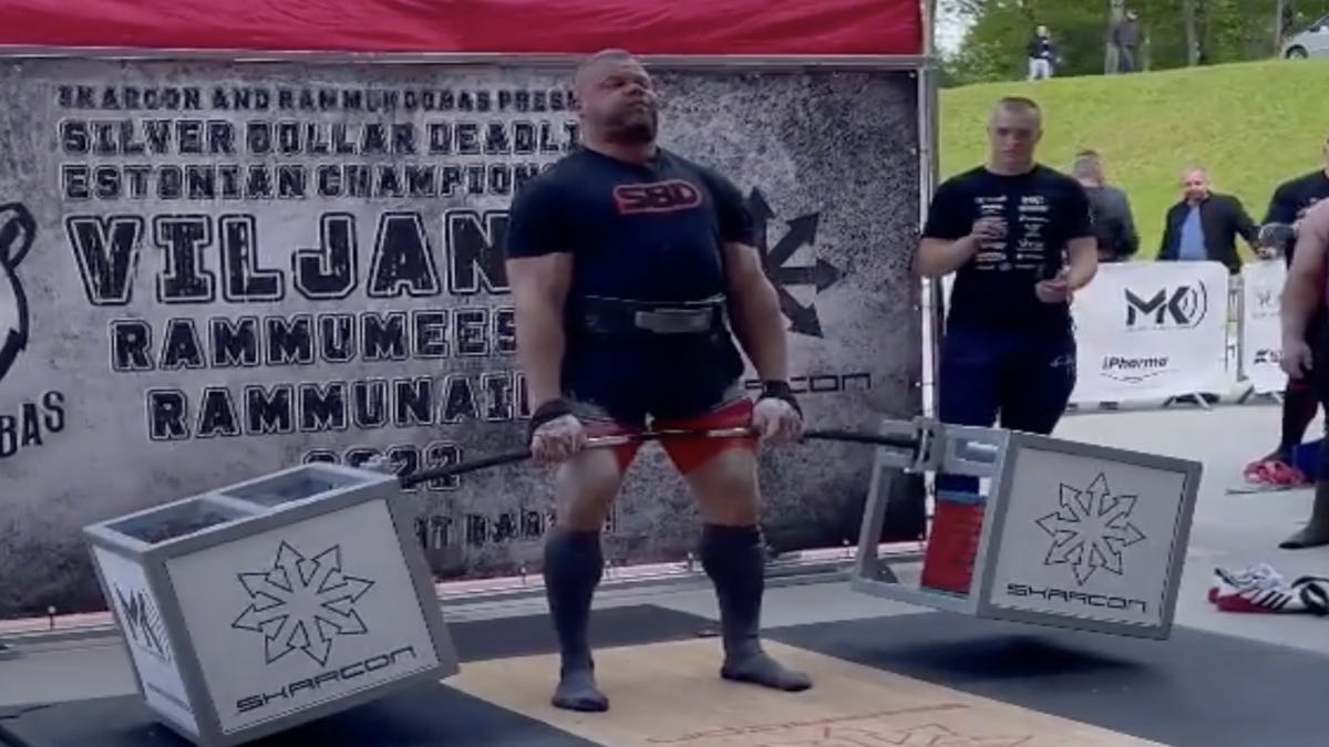 Strongman Rauno Heinla Breaks Silver Dollar Deadlift World Record With